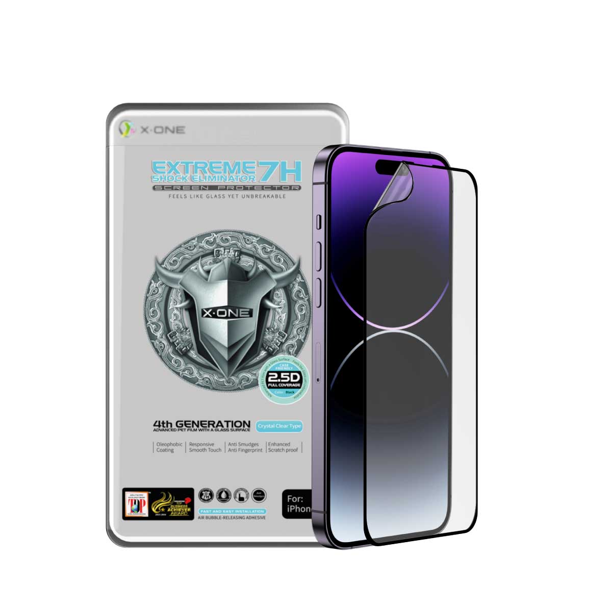 X.One® Hybrid Polymer Impact Screen Protector (Clear HD 4th Gen) for i